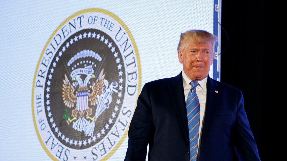 VERIFY: Yes, a fake "Presidential Seal" was put up behind Trump at a ...