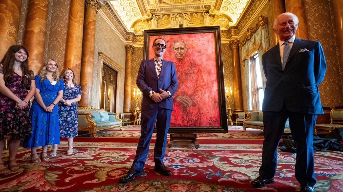 King Charles III unveils first official royal portrait | wcnc.com