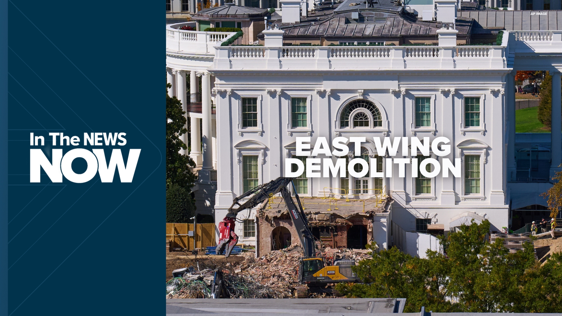 White House East Wing demolished to make way for new ballroom | In The ...