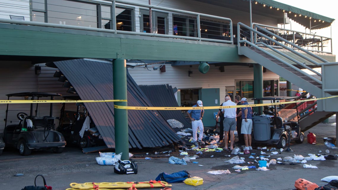 Deck collapse at Montana country club leaves more than 30 injured ...