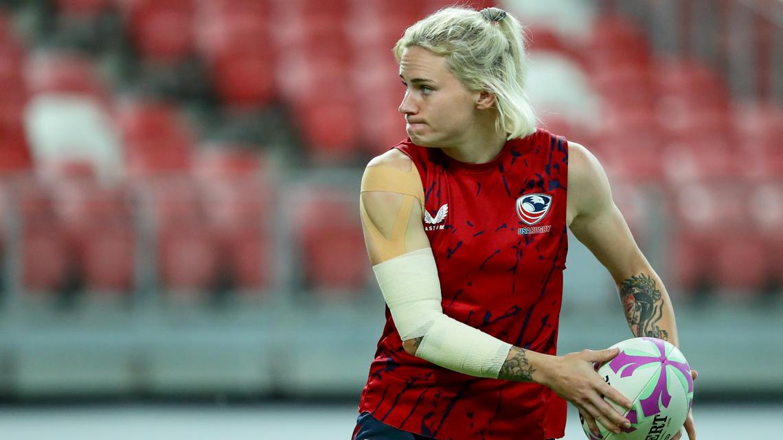 Sammy Sullivan builds Legos during opening ceremony | wcnc.com