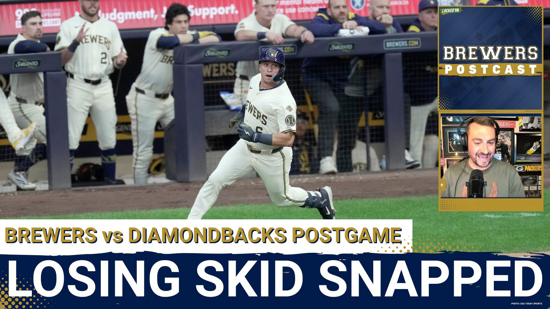 BREWERS POSTCAST: Brewers End 2-Game Slide with 7-5 WIN Over Arizona ...
