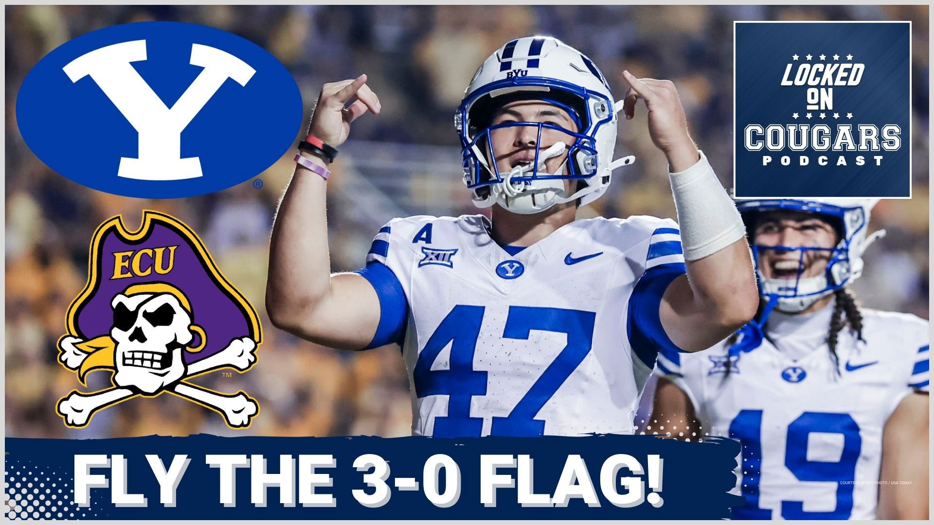 Hoist the Colors: BYU Cougars WHIP East Carolina Pirates, Bear ...