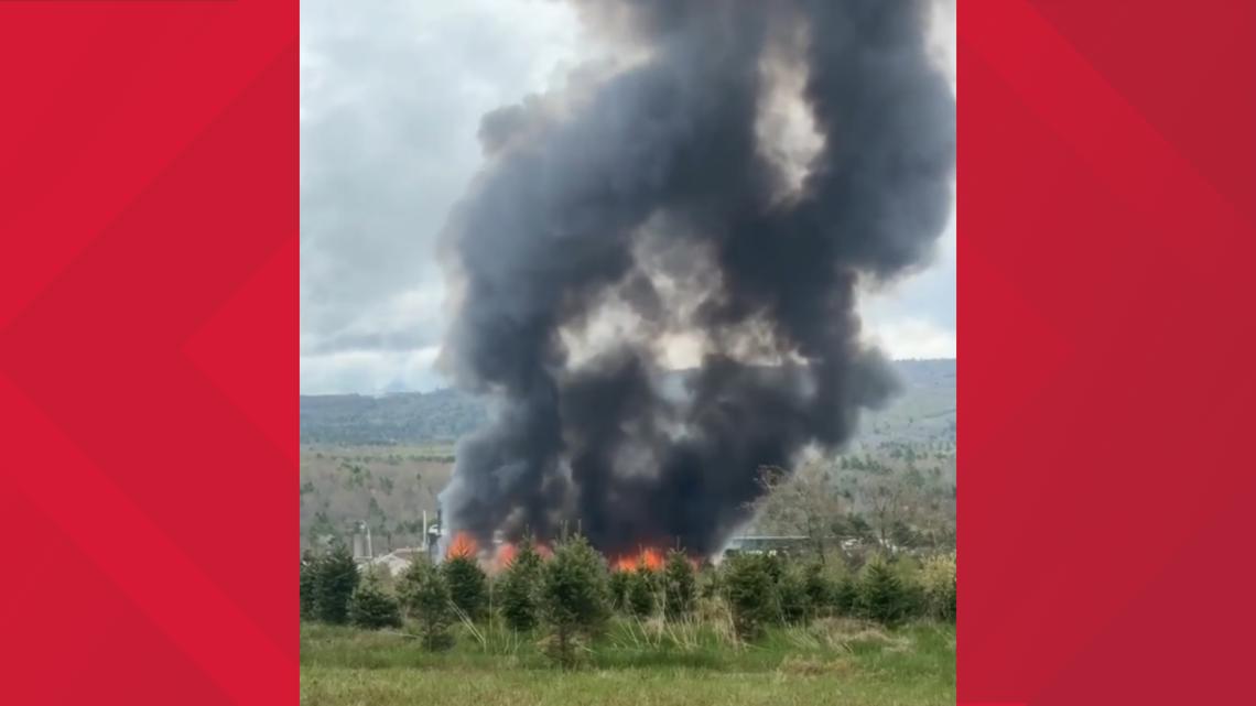 Live Coverage Emergency Crews Respond To Explosion At Searsmont Lumber