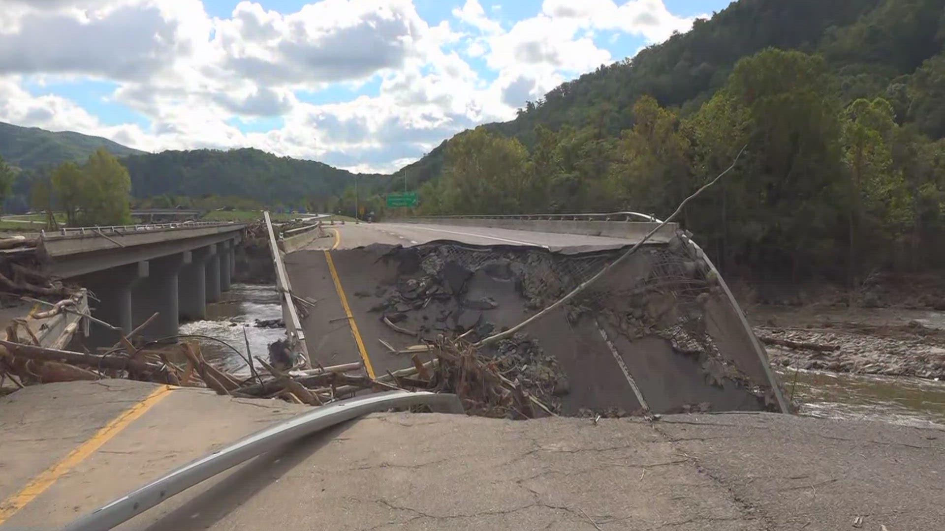 I-40 won't reopen any time soon between NC and TN, NCDOT says | wcnc.com