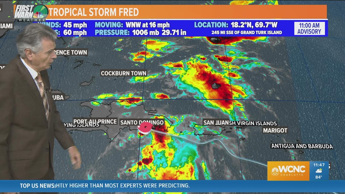 Tropical Storm Fred: Latest projected path and forecast | wcnc.com