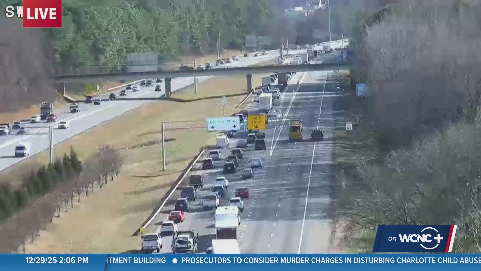I-77 South reopens after jackknifed tractor-trailer closed lanes | wcnc.com