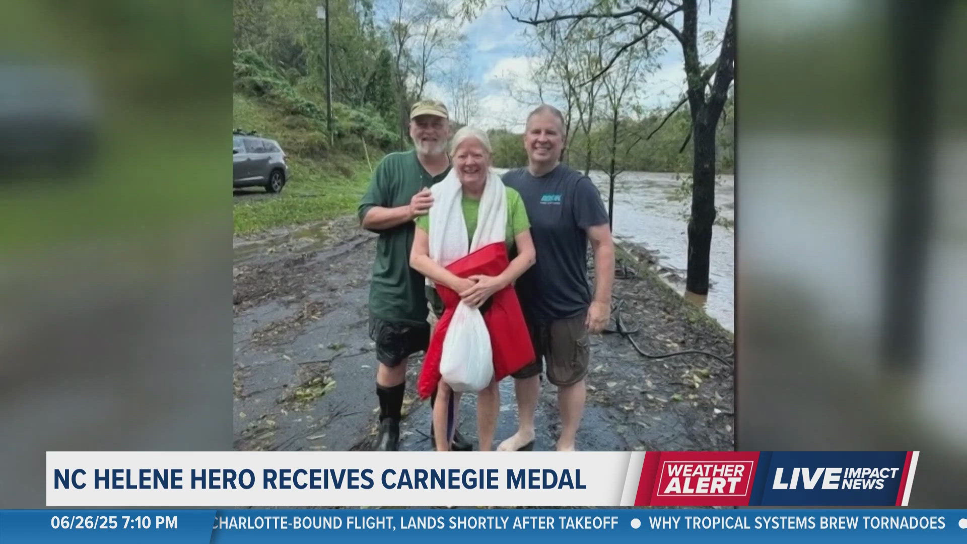 NC man honored as hero for saving neighbor during Helene | wcnc.com