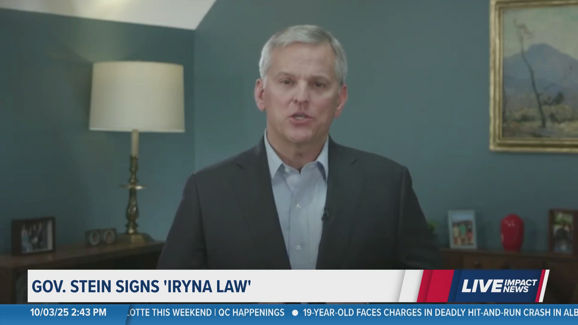 'Iryna's Law': Stein signs criminal justice legislation after Charlotte stabbing | wcnc.com