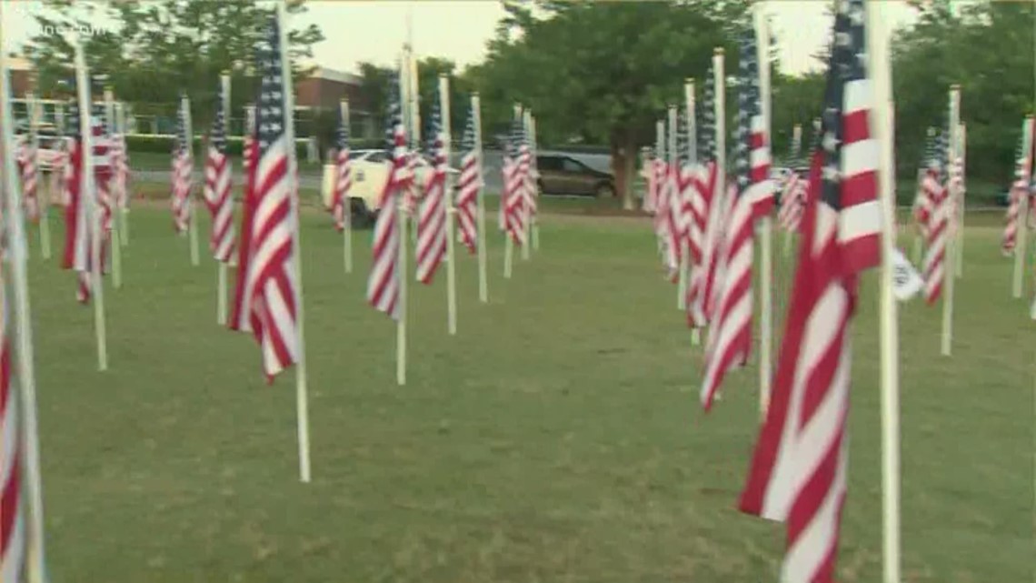 Field of Flags | Ceremony today to honor all first responders | wcnc.com