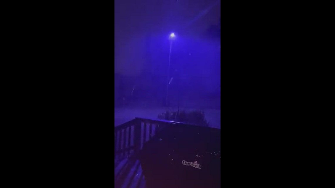 Sideways rain and wind in Huntersville | wcnc.com
