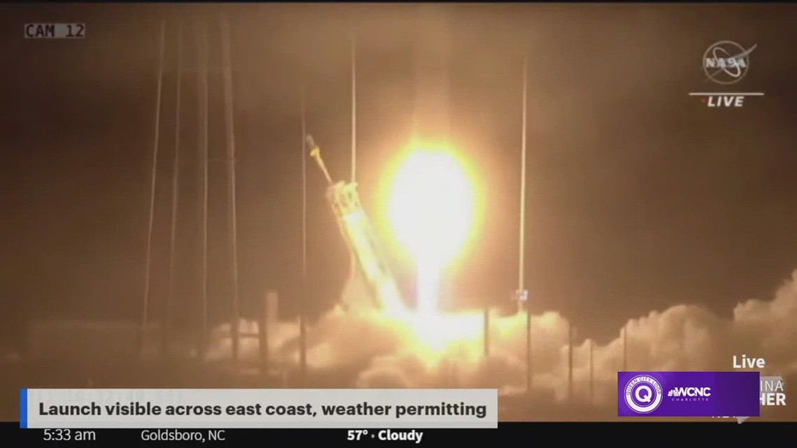Rocket launch seen over the Carolinas | wcnc.com