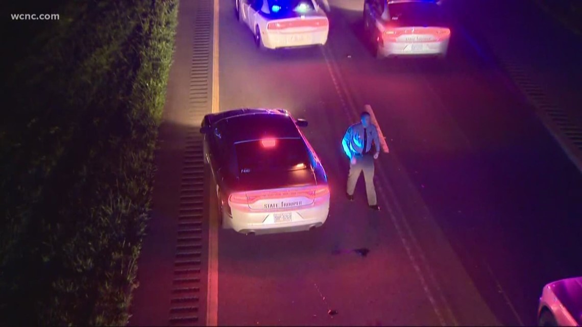 Big rig running from police goes up in flames | wcnc.com