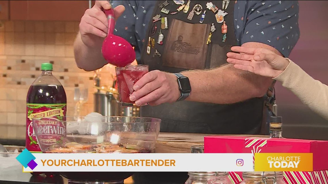 Cheerwine Holiday Punch with bourbon | wcnc.com