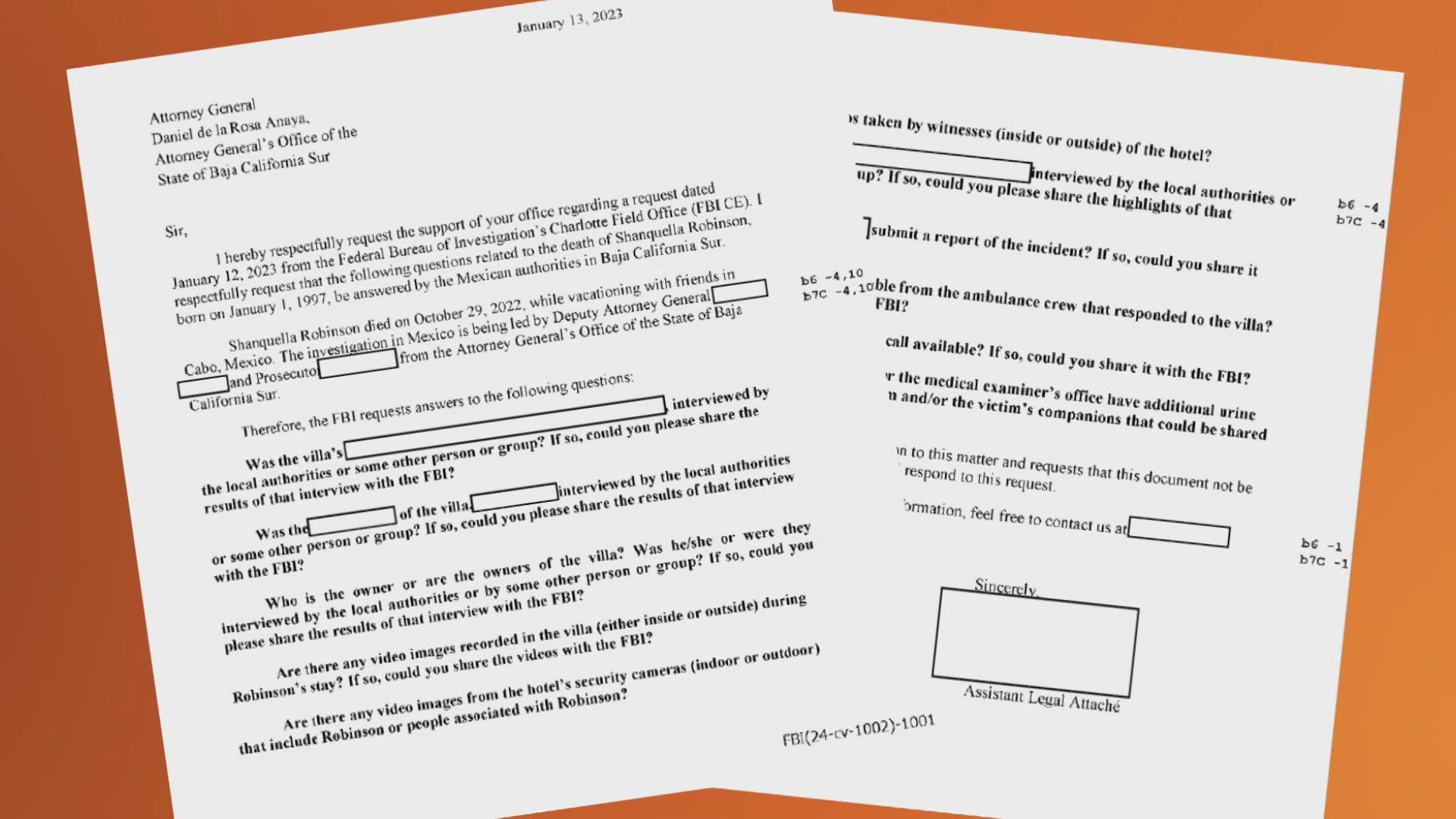 FBI releases Shanquella Robinson case documents | wcnc.com