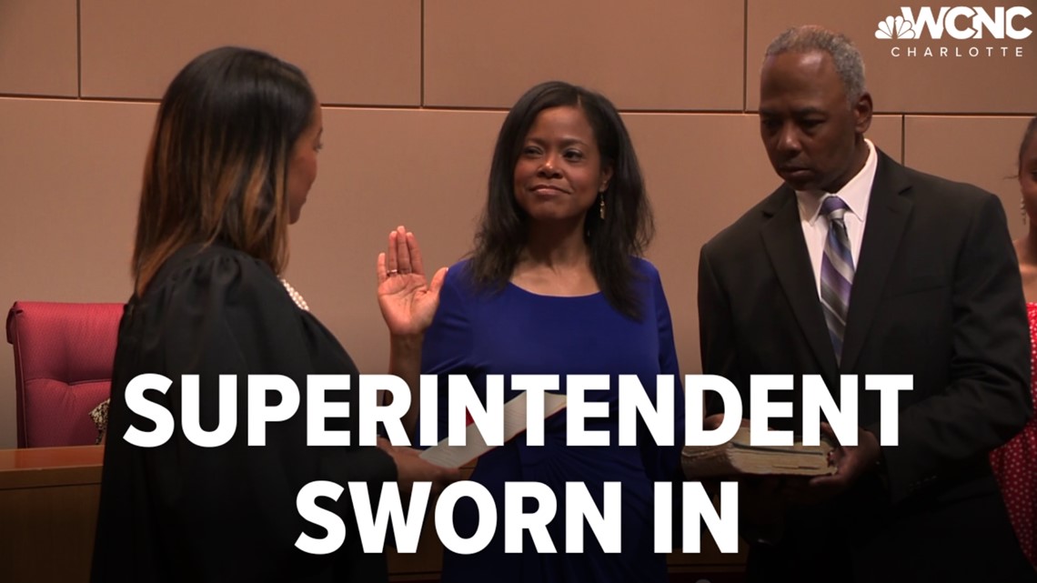 Crystal Hill sworn in as CMS superintendent | wcnc.com