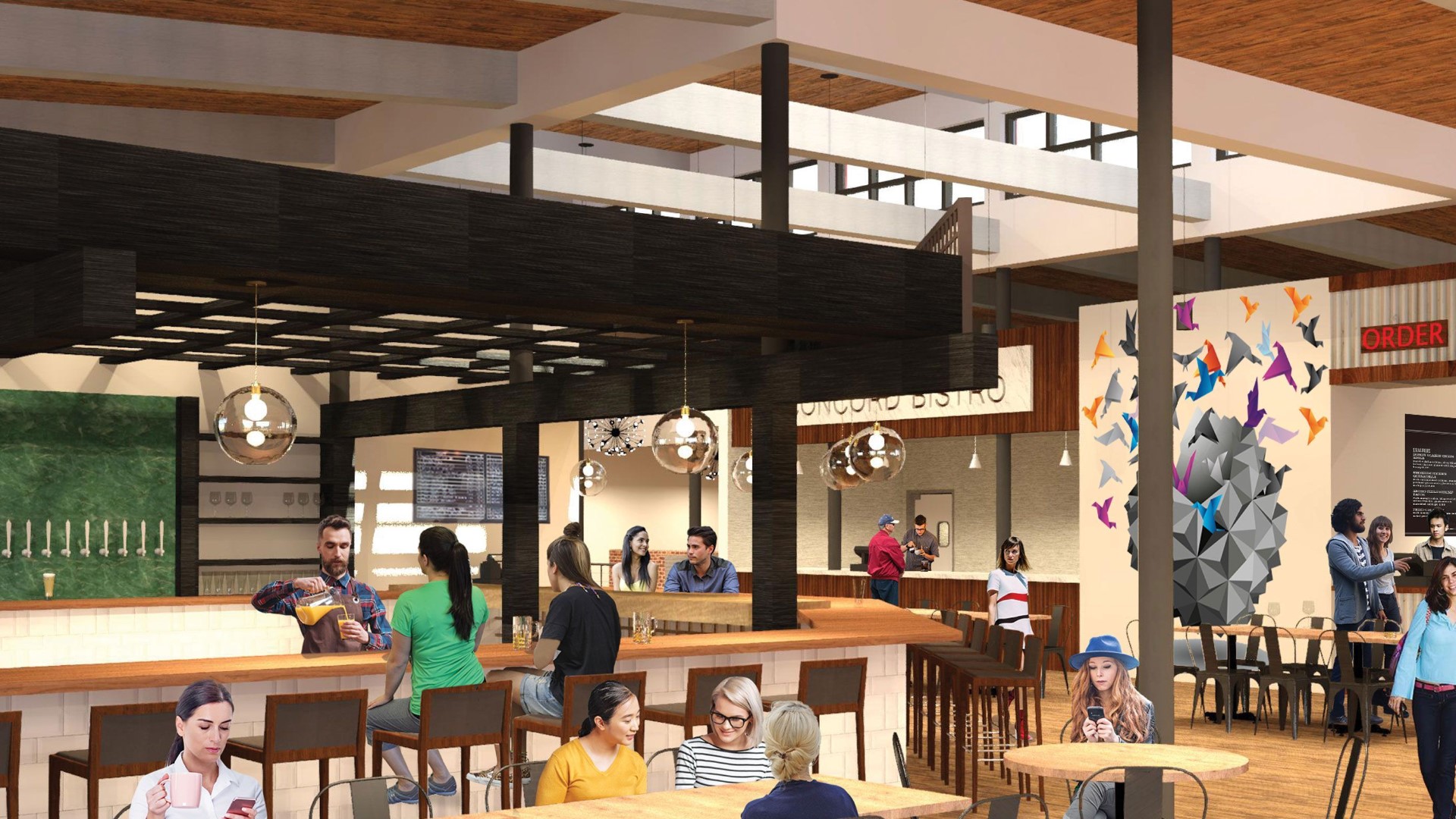 Gibson Mill Food Hall opening soon in Concord | wcnc.com