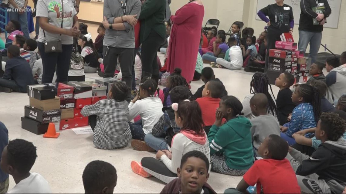 Hundreds of kids get free sneakers thanks to Shoes That Fit and NBA All ...