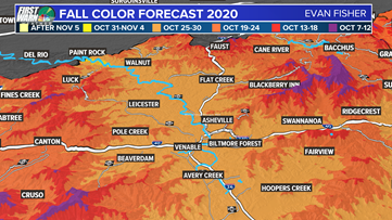 When fall leaves will look their best in North Carolina | wcnc.com