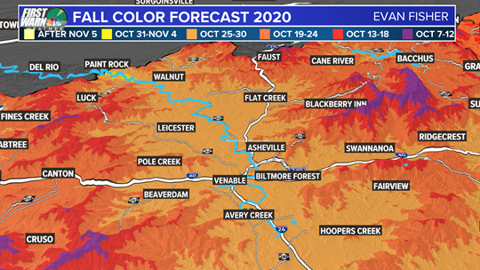 When fall leaves will look their best in North Carolina | wcnc.com