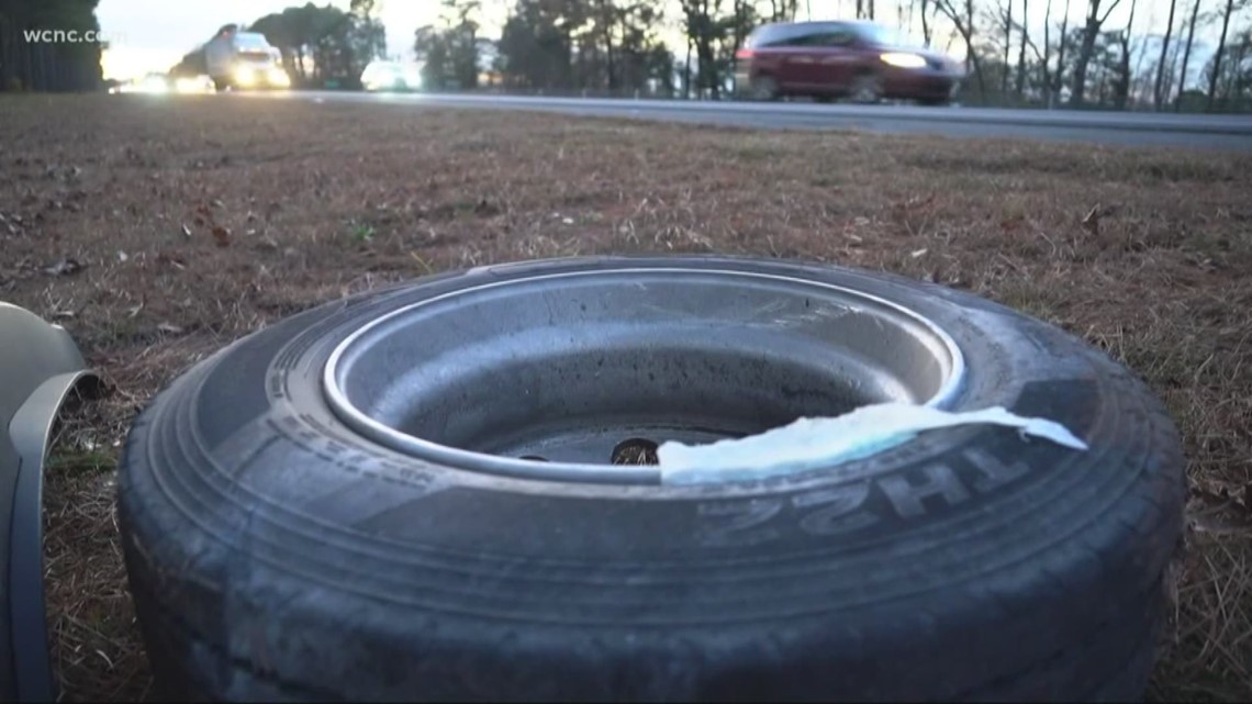 Tractor-trailer tire flies off, crashes into SUV on North Carolina ...