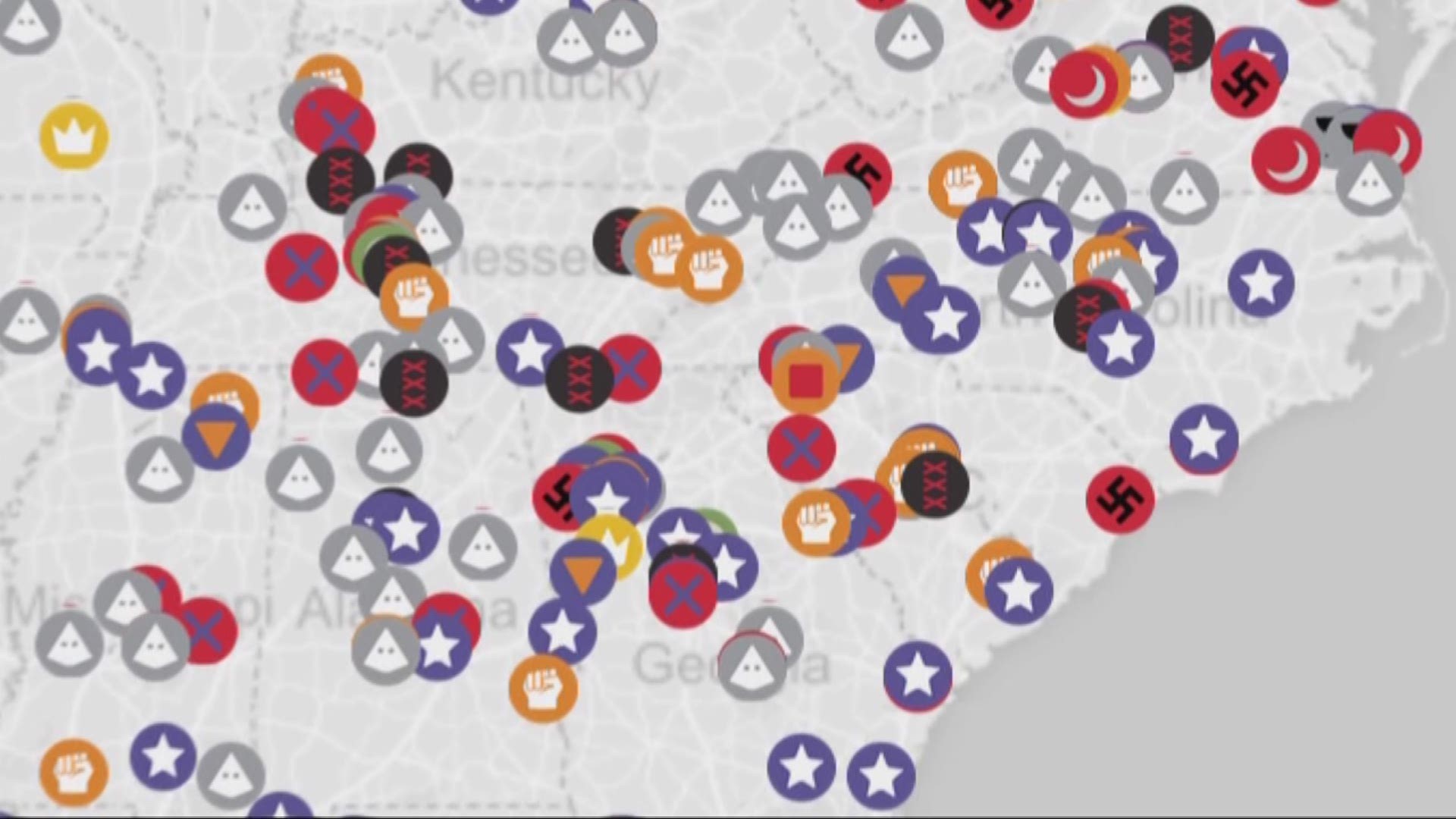 Online map tracks active hate groups | wcnc.com