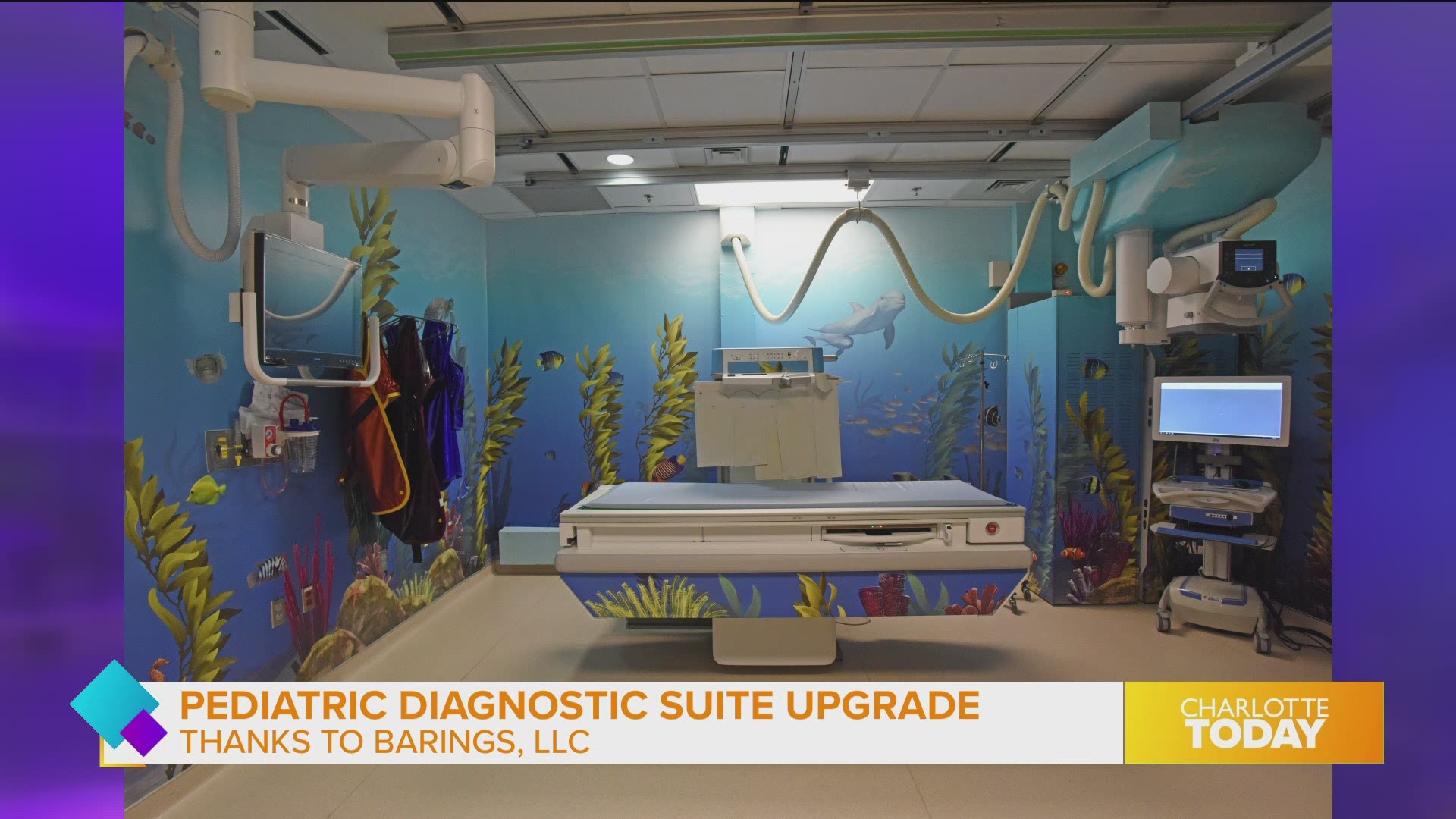 Underwater theme helps relax kids at Levine Children's Hospital's ...