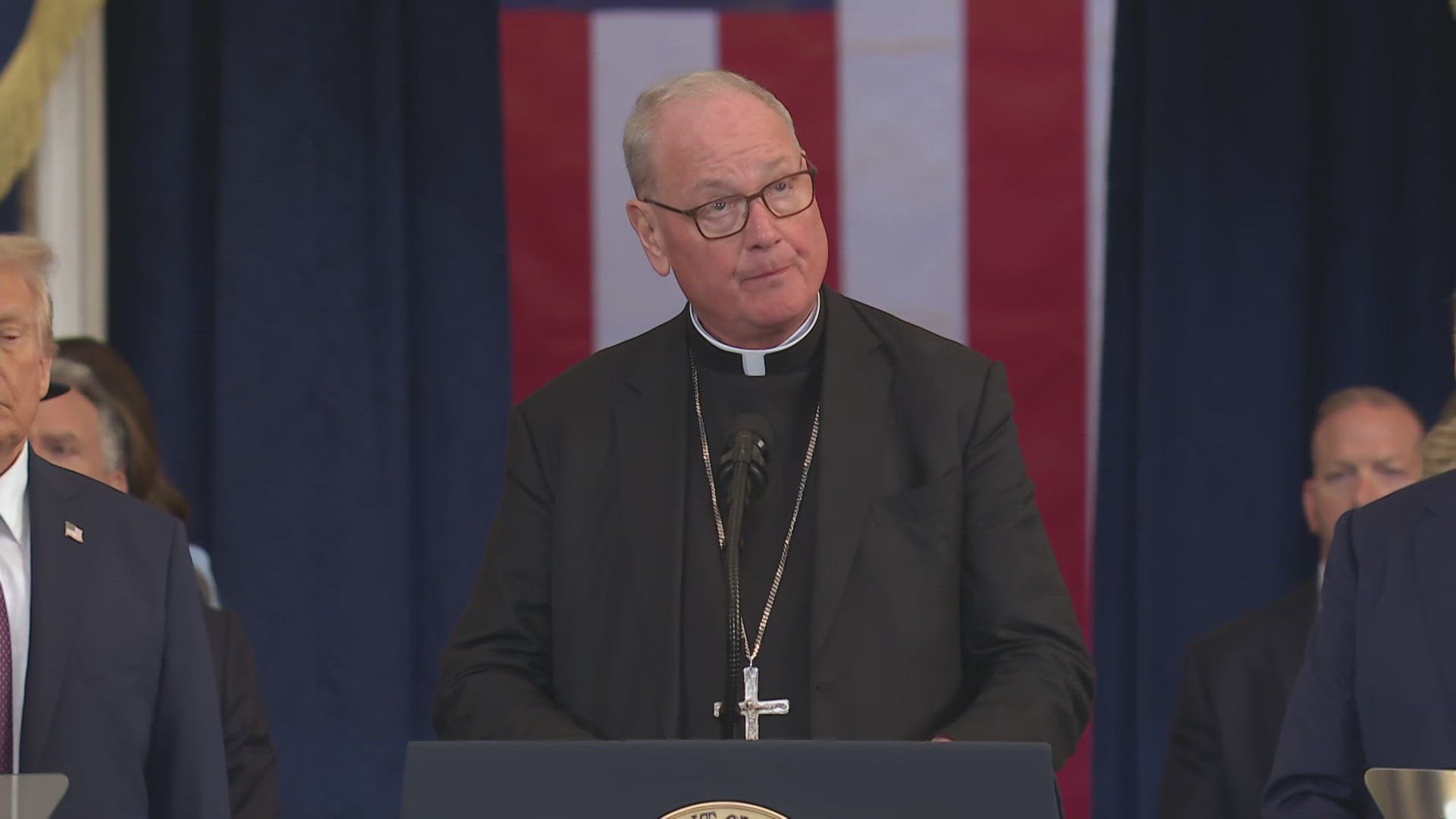 Invocation by Cardinal Timothy Dolan, archbishop of New York, at Trump ...