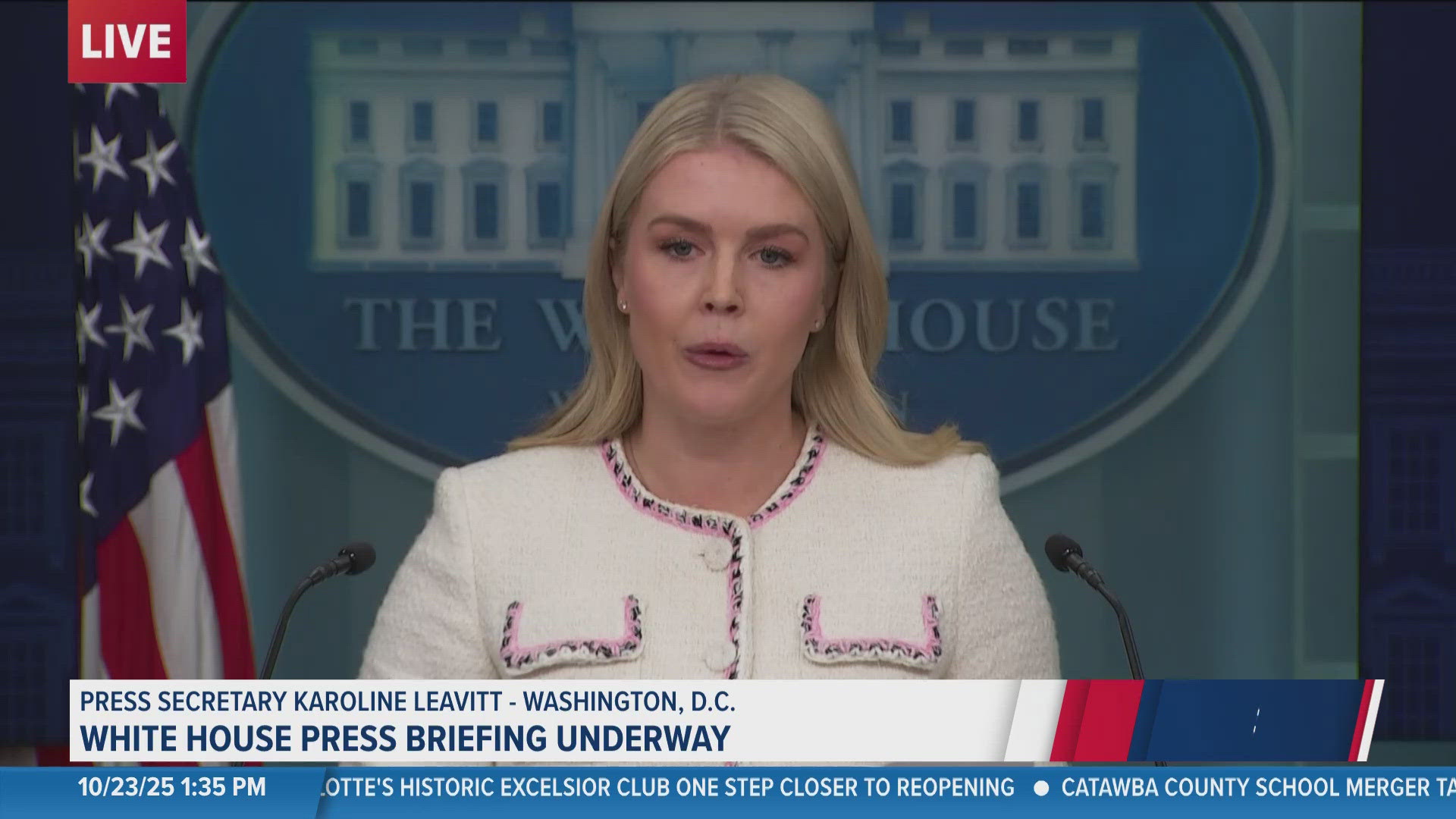 White House Press Conference - October 23, 2025 | wcnc.com