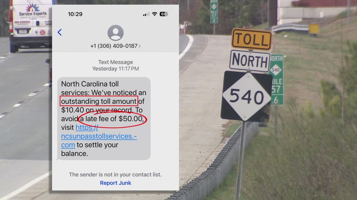 Scammers attempt to collect unpaid toll bills in NC | wcnc.com