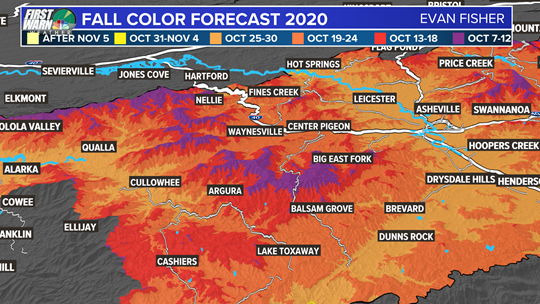 When fall leaves will look their best in North Carolina | wcnc.com
