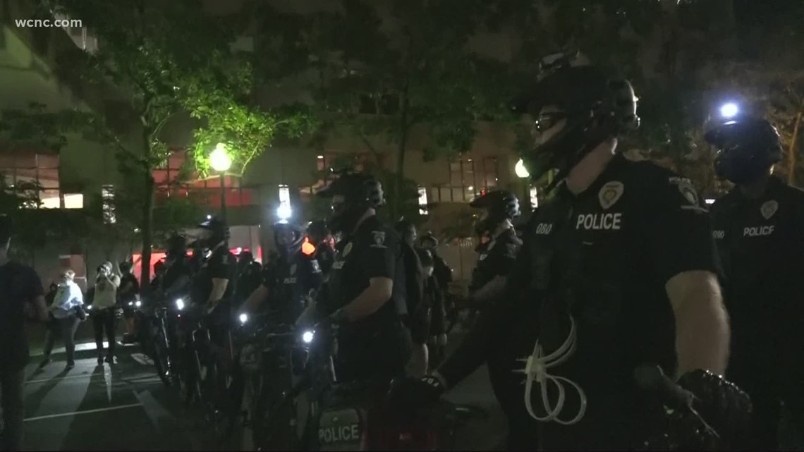 Protests in uptown Charlotte, NC ahead of the 2020 RNC | wcnc.com