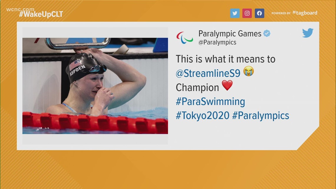 Hannah Aspden wins gold in Tokyo Paralympics | wcnc.com
