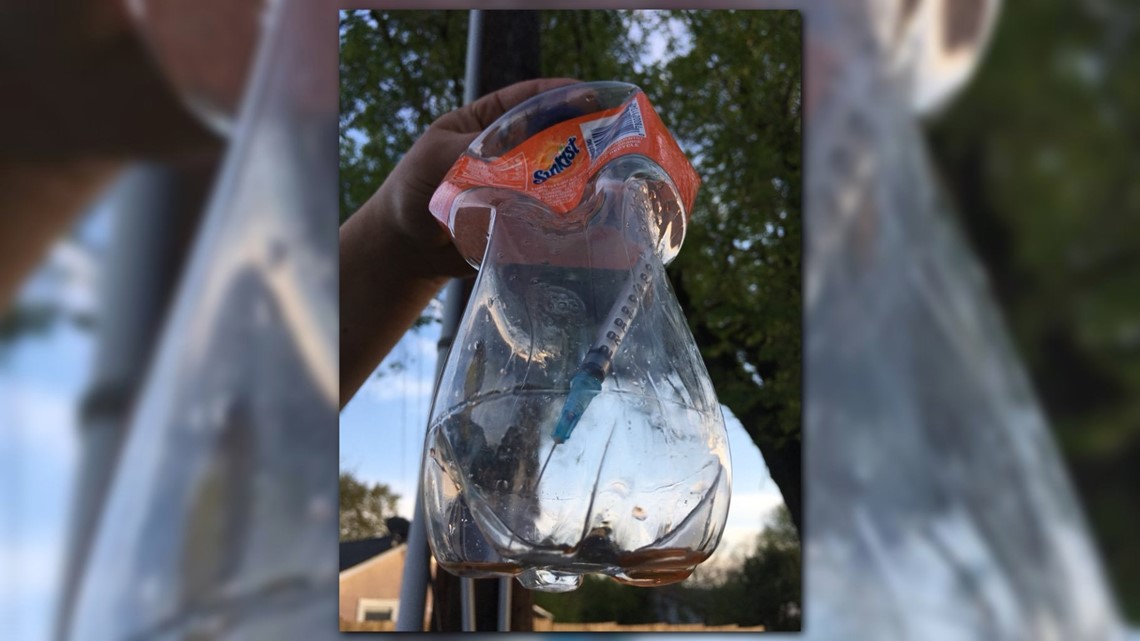 Mom says she found syringe in area where her kid go outside to play ...