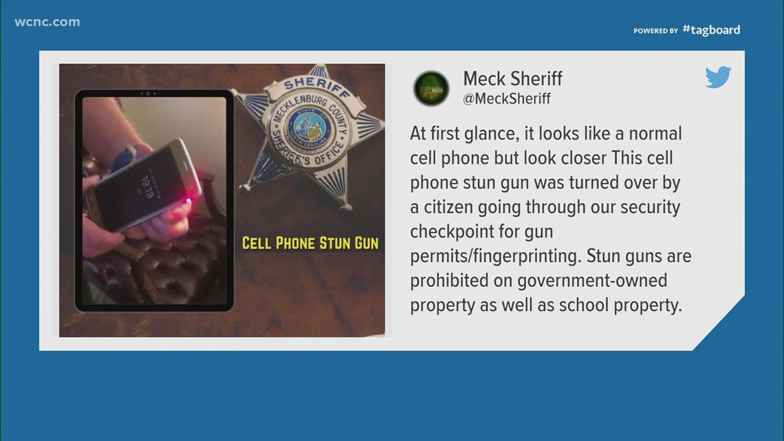 Stun gun shaped like cell phone confiscated by MCSO deputies | wcnc.com