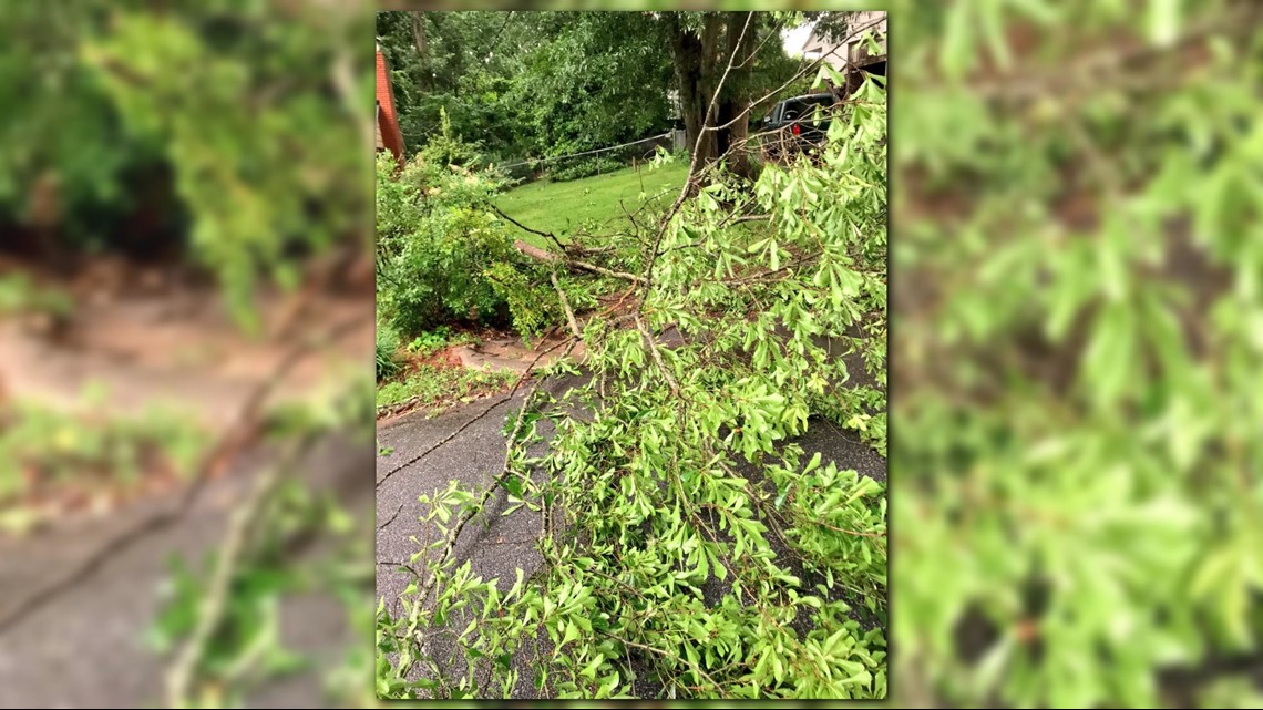 Strong storms down trees, causing power outages across the Charlotte area | wcnc.com