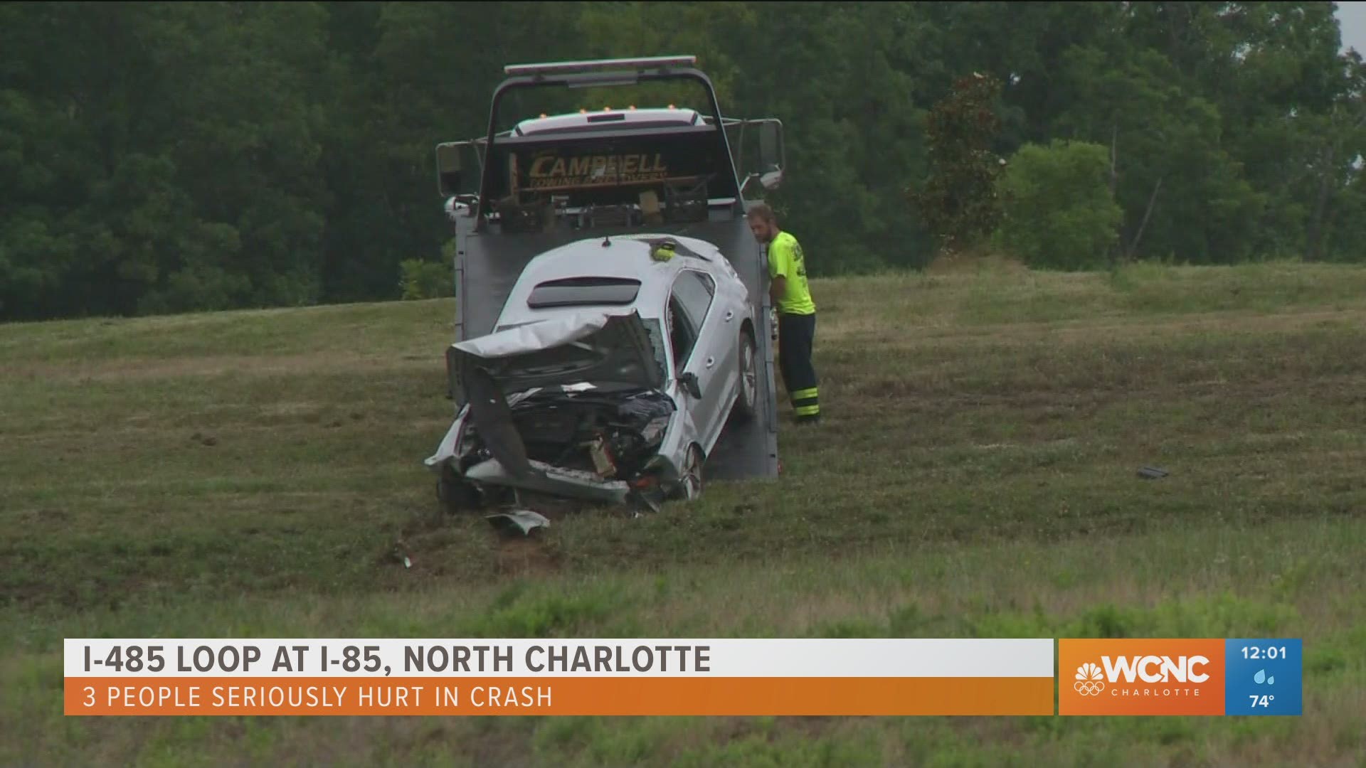 3 seriously hurt in crash on I-485 | wcnc.com