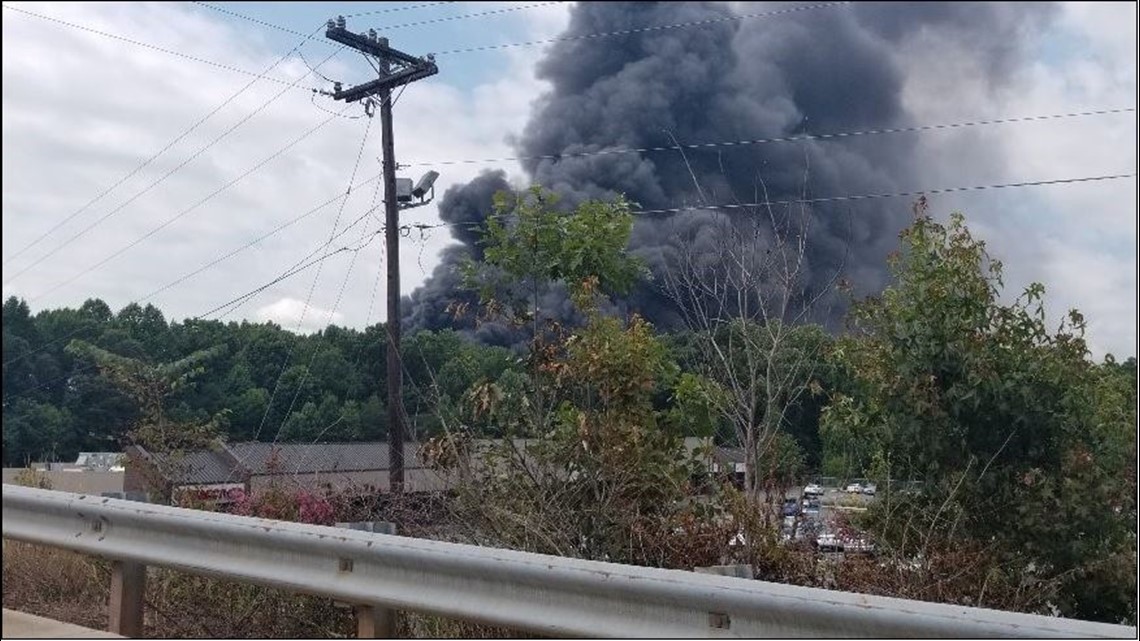Families worried about air quality after Rowan County scrapyard fire ...