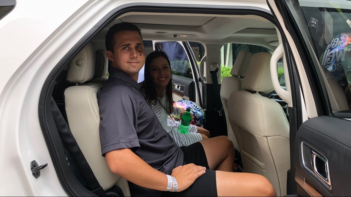 Cleveland Co. deputy returns home after being shot in face | wcnc.com