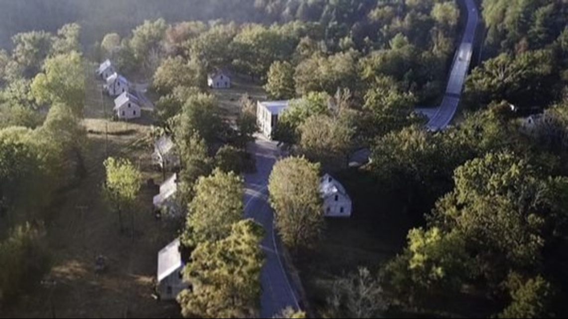 Volunteers working to preserve 'Hunger Games' Henry River Mill Village ...