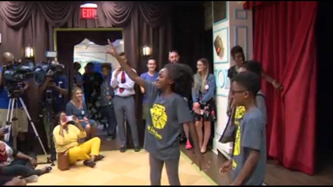 Charlotte's Ramon Reed and cast of The Lion King lift spirits at ...