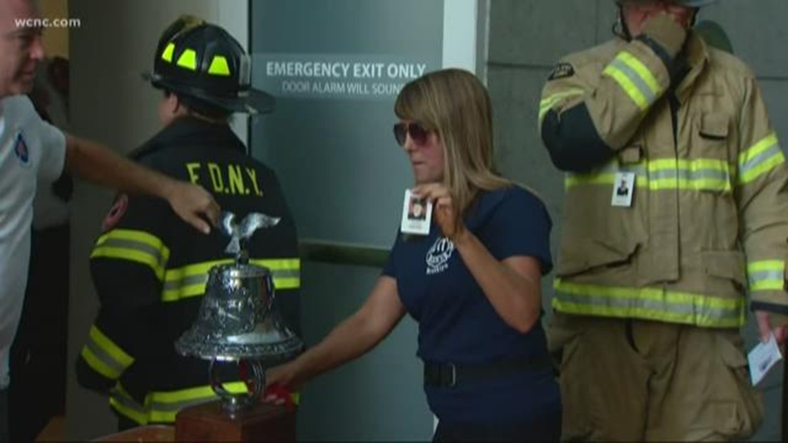 Charlotte firefighters climb 110 stairs to honor 9/11 first responders ...