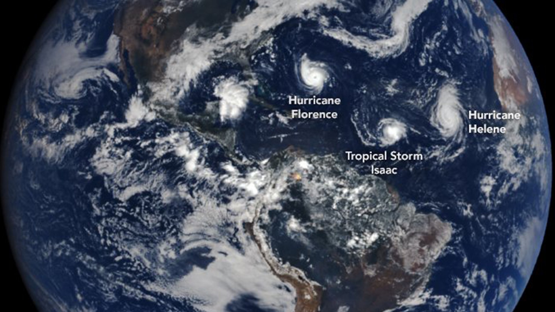 PHOTOS: NASA captures stunning views of Hurricane Florence from space ...