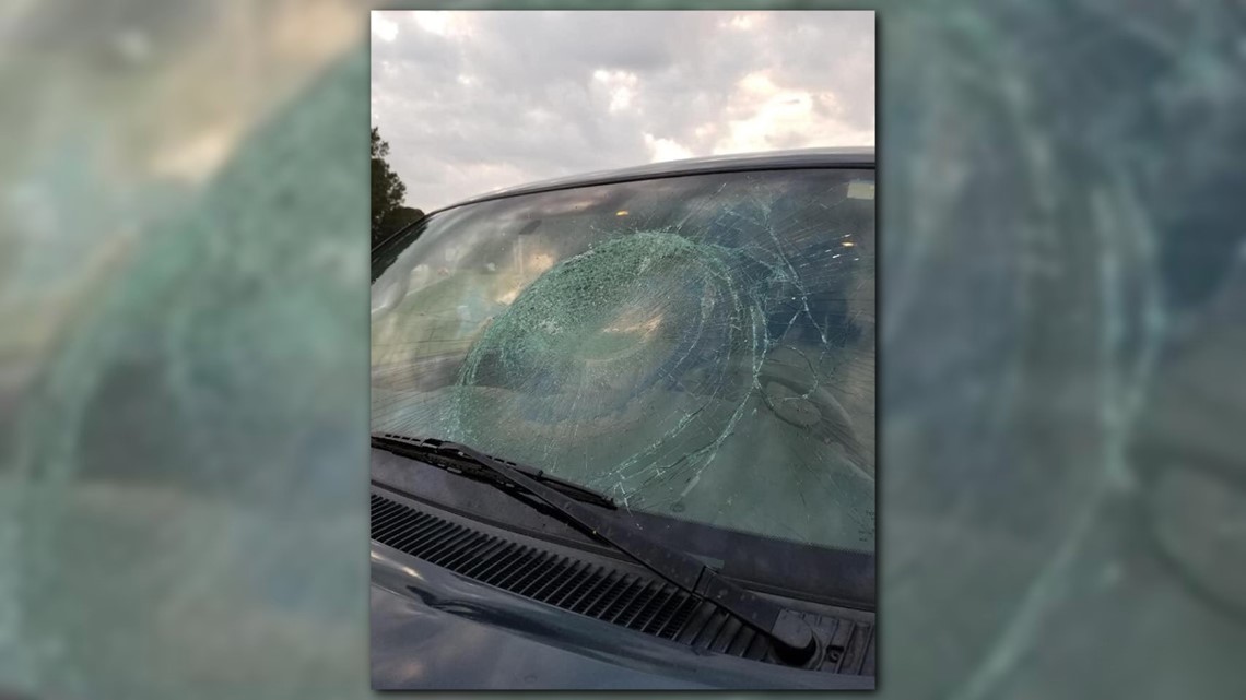 Deputies ask for help in finding driver after object thrown at ...