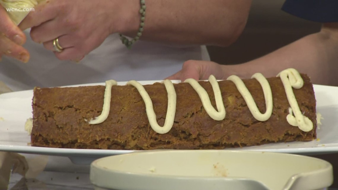 Pineapple pistachio carrot cake roulade | wcnc.com