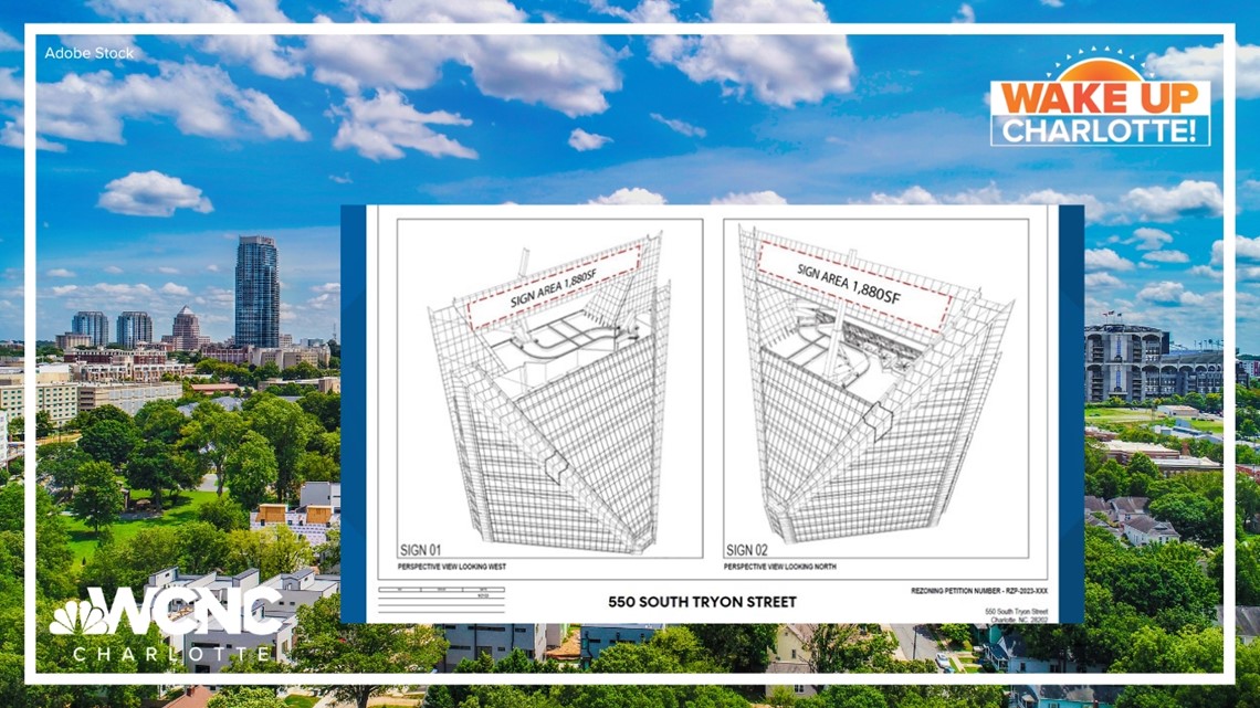 Wells Fargo proposes adding a sign atop 550 South Tryon | wcnc.com
