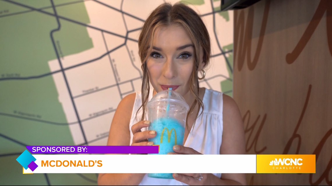 Mia enjoys blue raspberry Frozen Fanta from McDonald's | wcnc.com