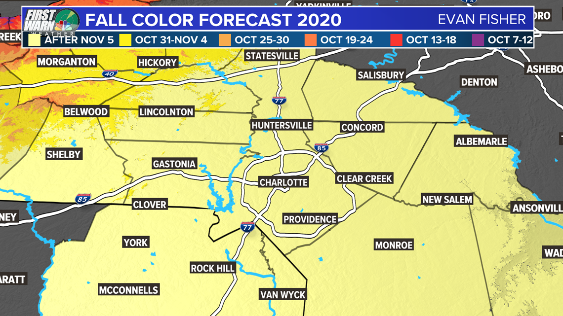 When fall leaves will look their best in North Carolina | wcnc.com