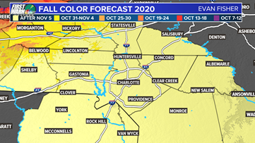 When fall leaves will look their best in North Carolina | wcnc.com