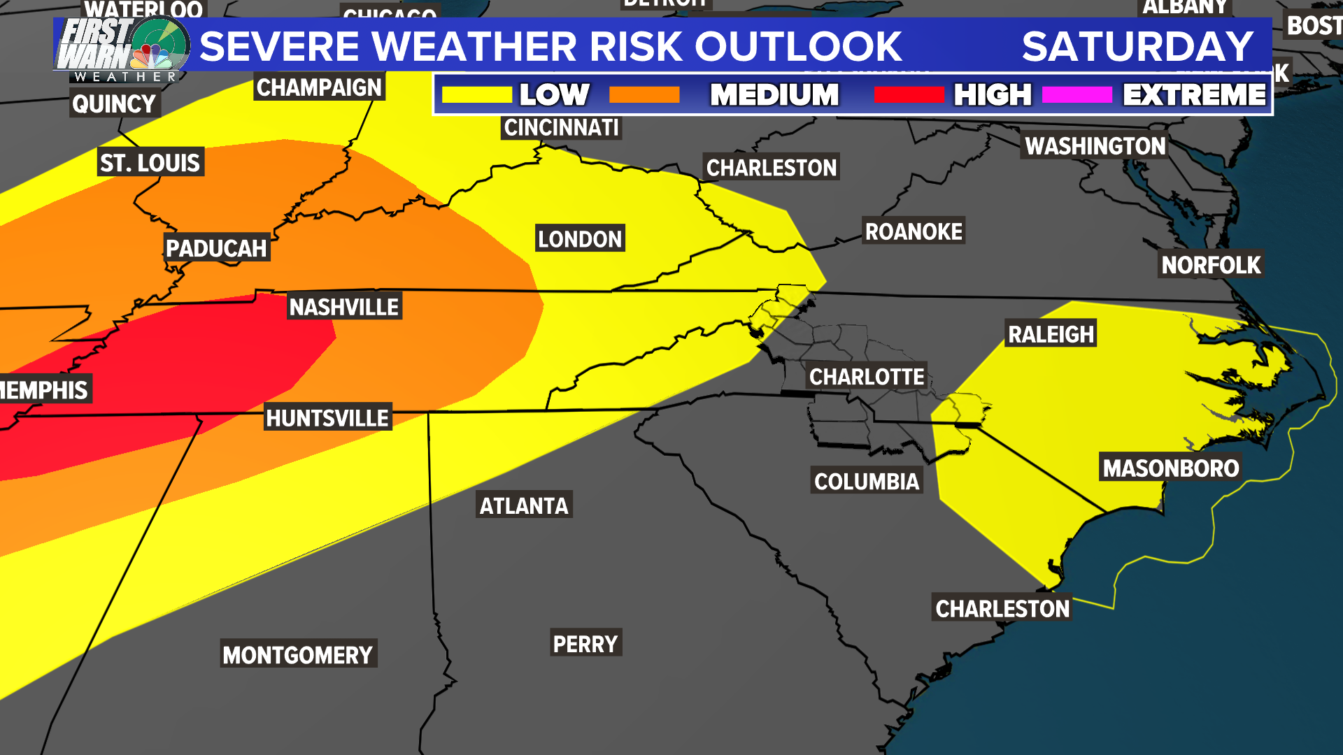 50% chance for storms Sunday, March 28 | wcnc.com